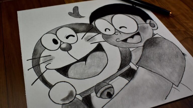 Doraemon Shading Drawing: Step-by-Step Guide for Beginners